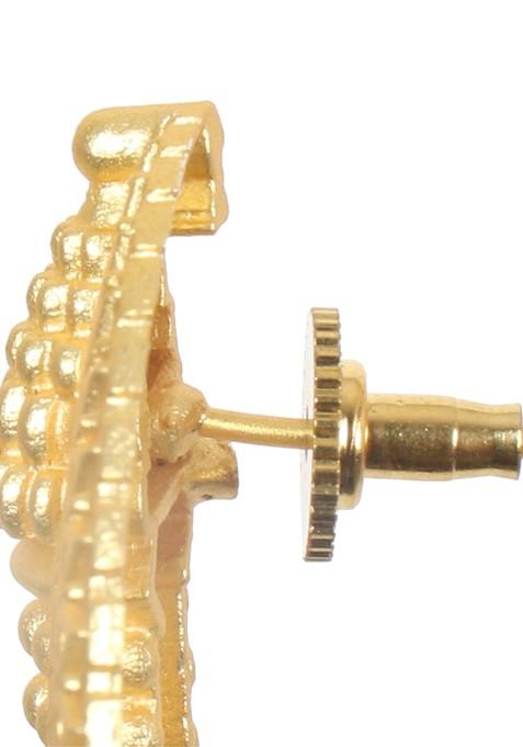 Buy Women Matte Gold Finish Handcrafted Earrings - XJE00119 - Eid ...