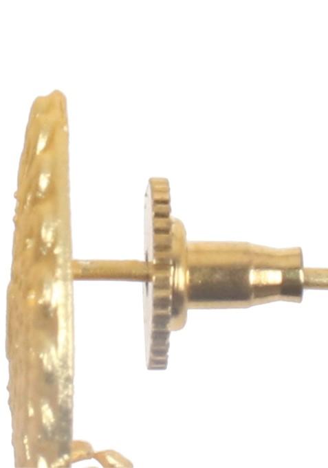 Buy Women Matte Gold Finish Handcrafted Stud Earrings - XJE00126 - New ...