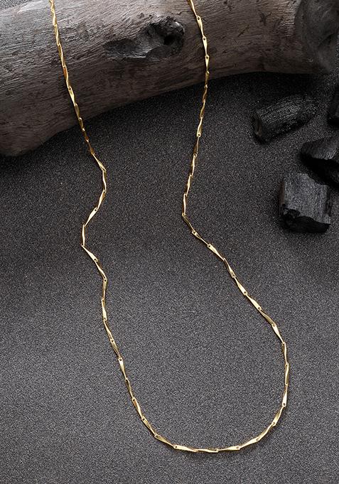 Buy Women Gold Set Of 3 Gold Plated Minimal Chain - XJN01203 - New ...