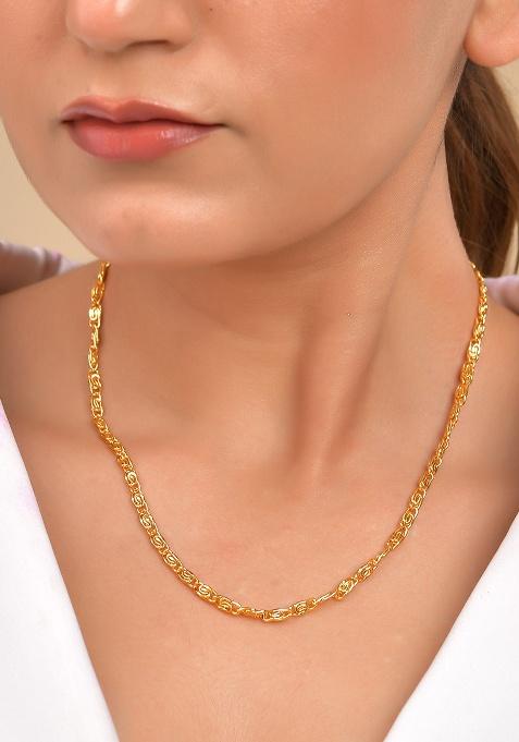 Buy Women Gold-Plated Minimal Chain For Women - XJN21005 - Necklace Set ...