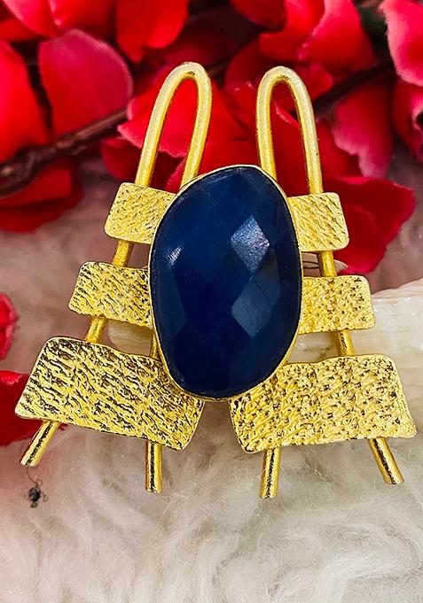 Buy Women Gold Sapphire Tower Elegant Handcrafted Ring - XJR00677 - New ...