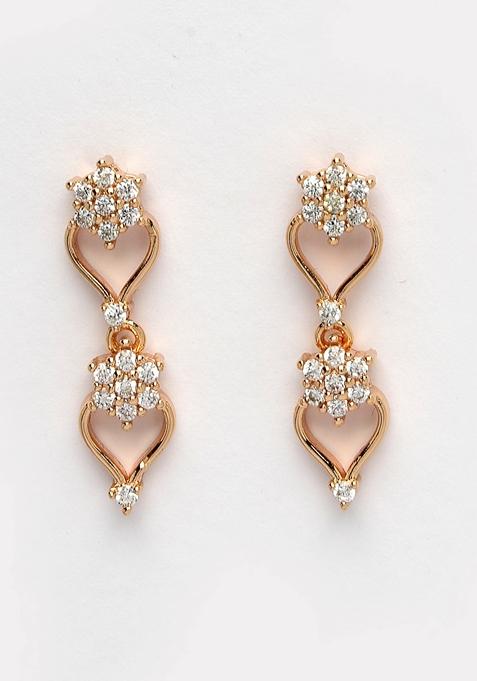 Buy Women Gold Gold Plated American Diamond Studded Handcrafted ...