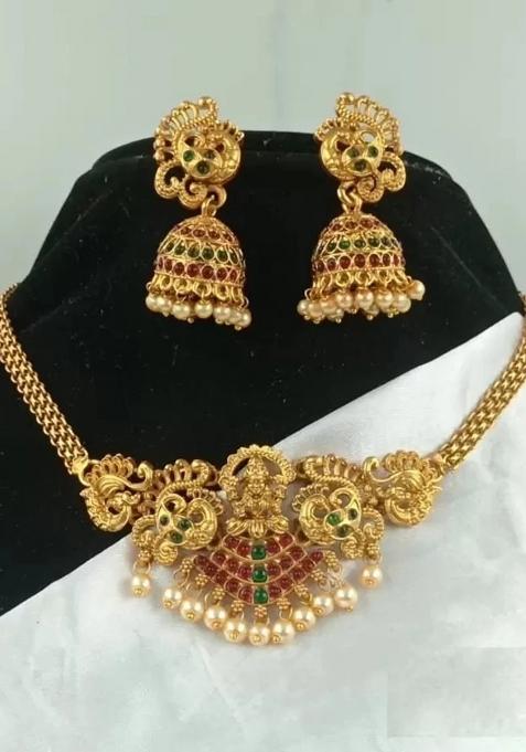 Buy Women Multicolor Copper Temple Necklace Set - XJS50164 - Gifts for ...