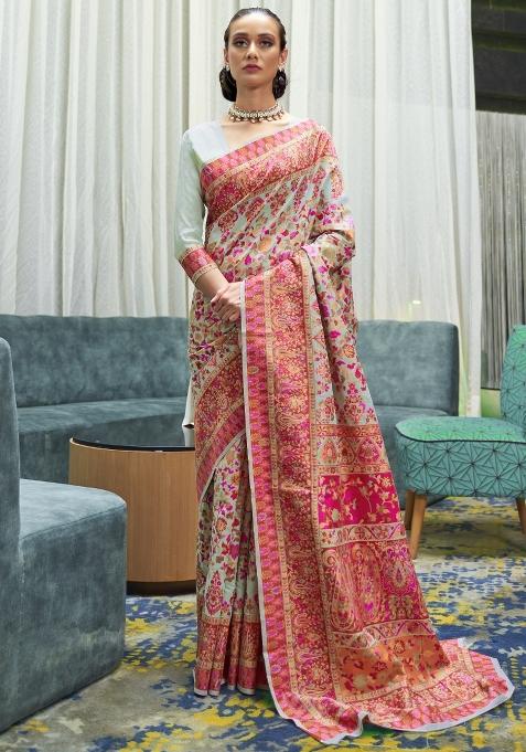 Cotton Blend Saree Set - Comfortable & Stylish Ethnic Wear