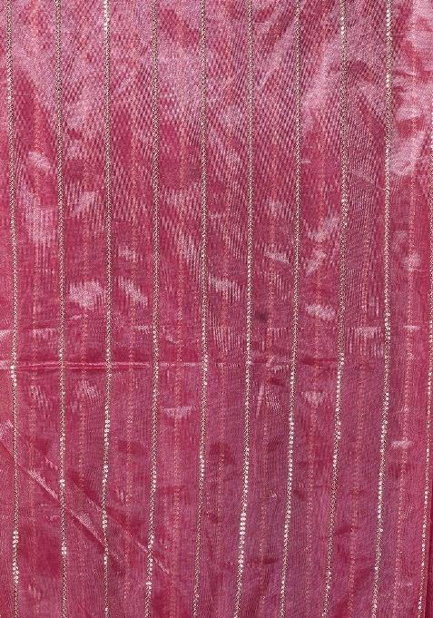Buy Women Pink Embroidered Net Saree Set - XSS15270 - Plus Size Saree ...