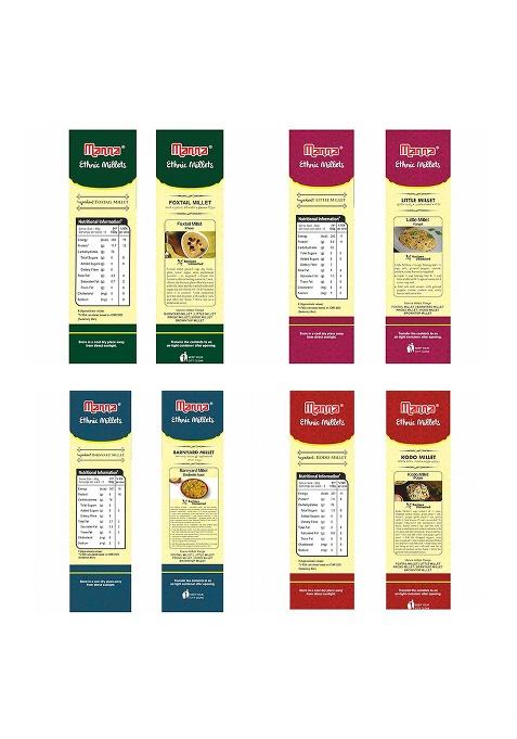 Buy Women Manna Millets 2Kg Whole Grains Combo Pack Of 4, Foxtail, Kodo ...