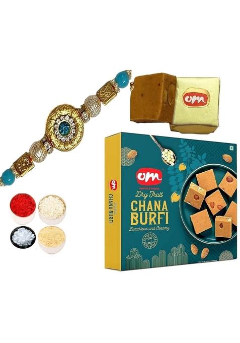 Buy Women Tickle Taste Buds Dry Fruit Chana Burfi With Designer Premium ...