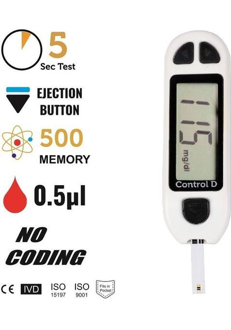 Buy Women Control D 25 Strips & Automatic Glucose Blood Sugar Testing ...