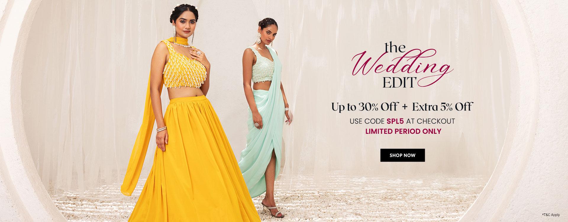 Indian Clothes - Buy Designer Dresses, Kurtas, Tunics, Tops, Lehengas ...