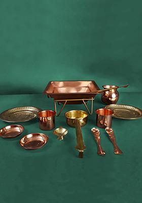 Buy Women 3 Inch Lord Hanuman Copper Idol With Gada Symbol Of Strength ...