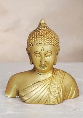 Buy Women Brass Decorative Buddha Half Statue - HST02526 - Brass ...