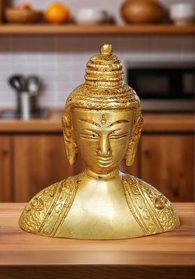 Buy Women Brass Decorative Buddha Half Statue Idol - HST02529 - Brass ...