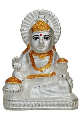 Buy Women Pure Silver Kuber Ji Idol Statue Hallmarked Silver Statue ...