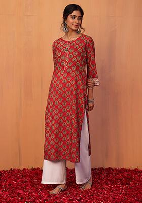 Red Ethnic Wear - Buy Indian Designer Red Ethnic Wear Online for Women ...