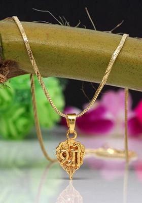 Buy Women Gold Temple Locket Necklace - XJN00154 - Fashion Jewelry - Indya