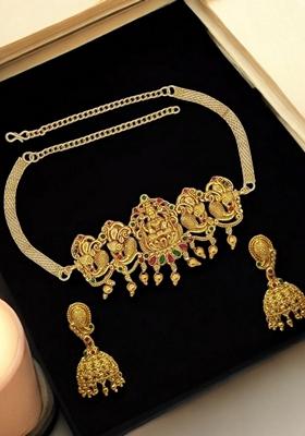 Buy Women Gold Peacock Design Necklace Set - XJS02270 - Fashion Jewelry ...
